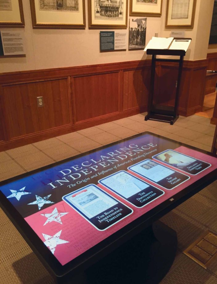 Declaring Independence, Interactive Exhibit – Gibson Design Associates